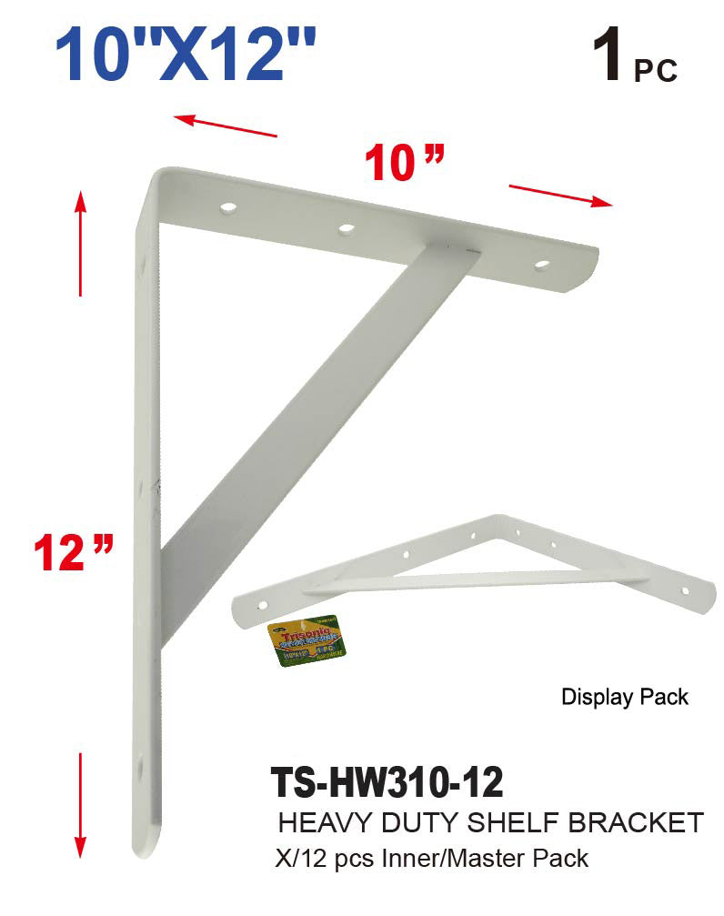 TS-HW310-12 - Heavy Duty Shelf Bracket (10" x 12") — Trisonic Wholesale ...
