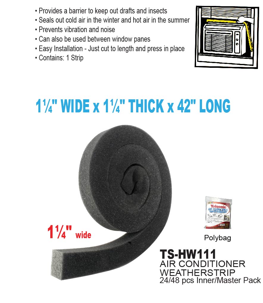 TS-HW111 - Air Conditioner Weatherstrip — Trisonic Wholesale Supplier