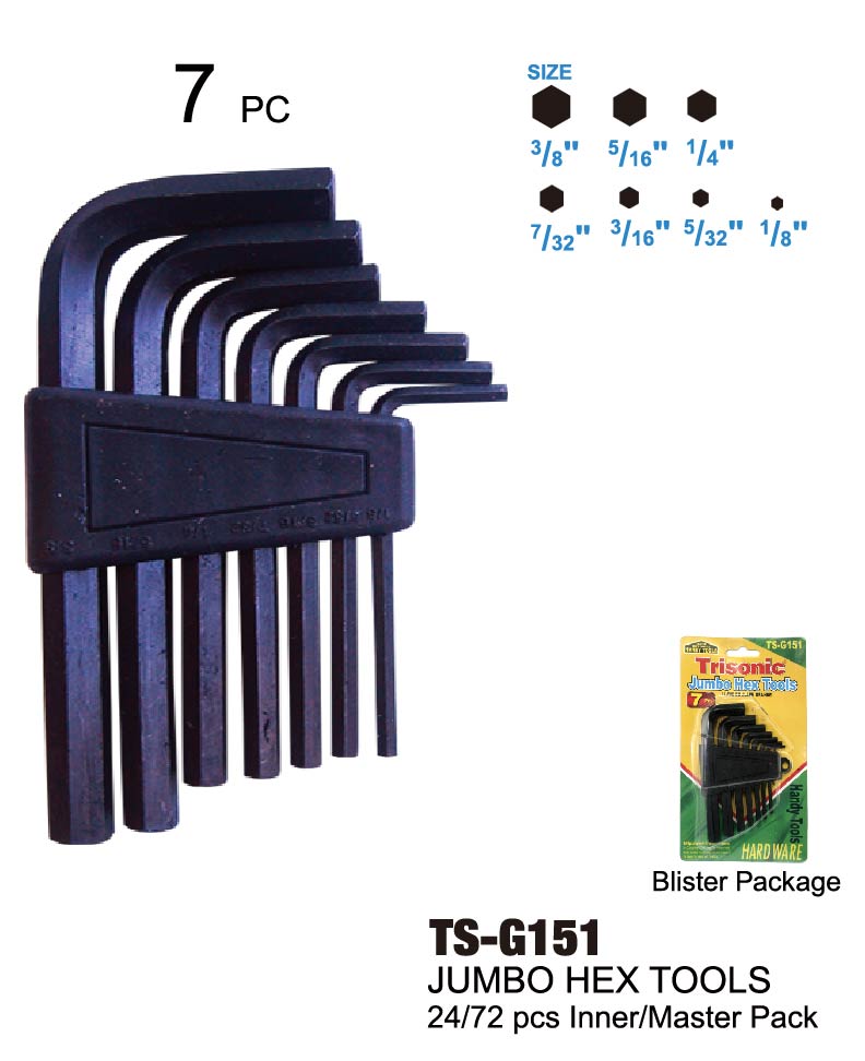 TS-G151 - Jumbo Hex Tools — Trisonic Wholesale Supplier