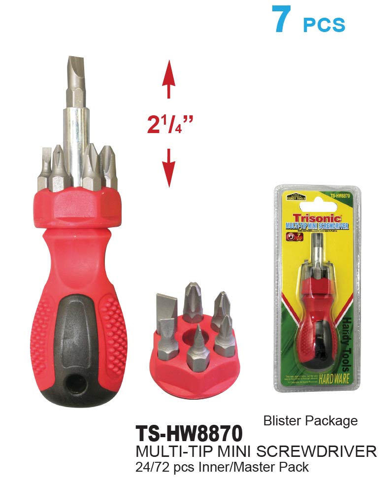 TS-HW8870 - Multi-Tip Mini Screwdriver — Trisonic Wholesale Supplier