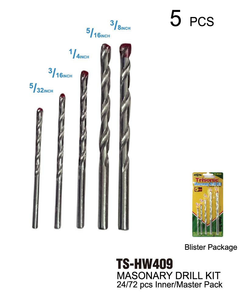 TS-HW409 - Masonary Drill Bits — Trisonic Wholesale Supplier