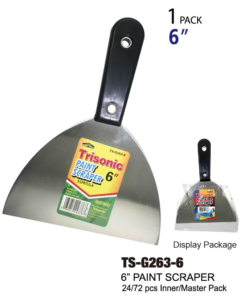 TS-G263-6 - Paint Scraper (6") — Trisonic Wholesale Supplier