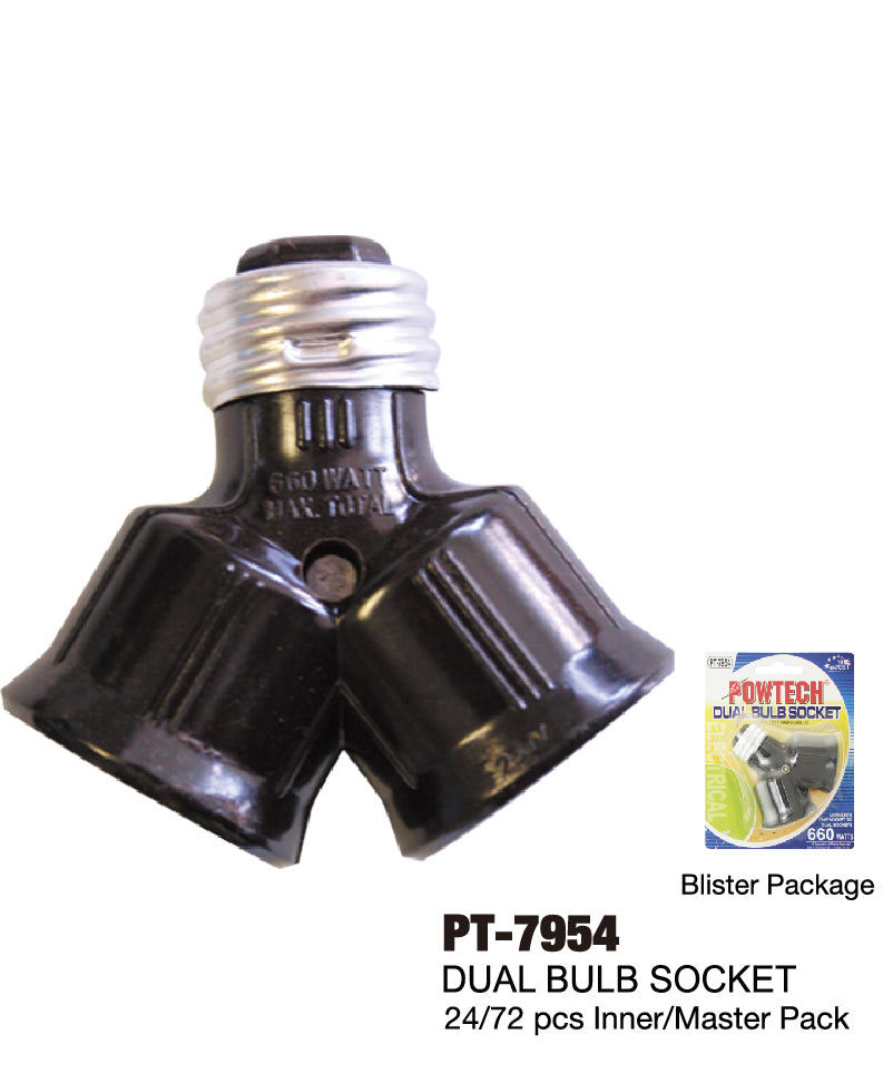 PT-7954 - Dual Bulb Socket — Trisonic Wholesale Supplier