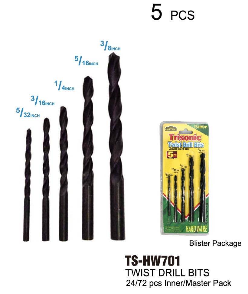 TS-HW701 - Twist Drill Bits — Trisonic Wholesale Supplier