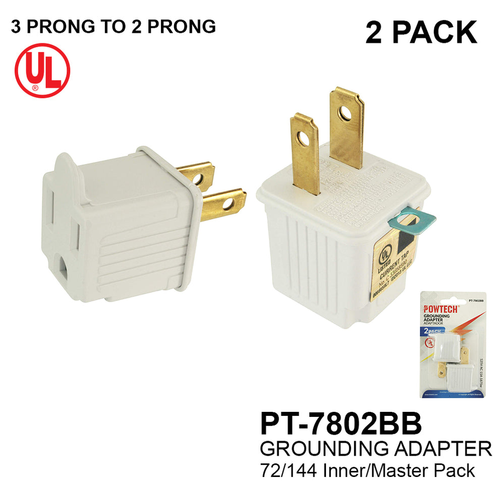 PT-7802BB - UL Grounding Adapter — Trisonic Wholesale Supplier