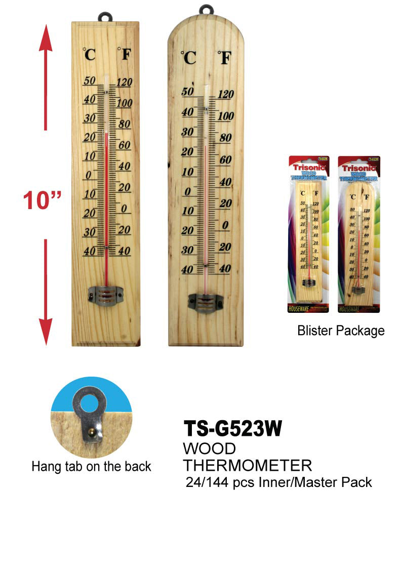 TS-G523W - Wooden Thermometer — Trisonic Wholesale Supplier