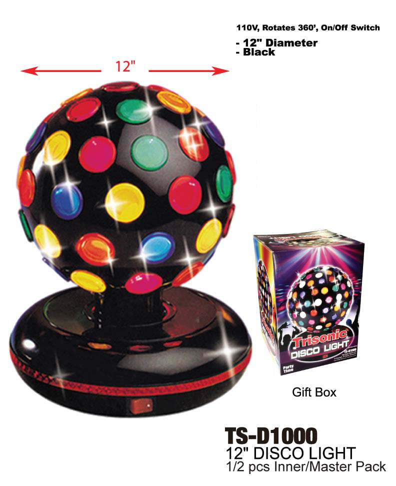 TS-D1000 - Disco Light (12 inch) — Trisonic Wholesale Supplier