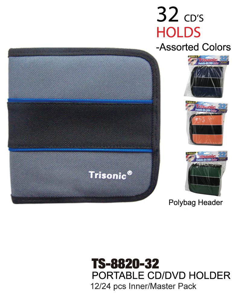 TS-8820-32 - Portable CD/DVD Holder — Trisonic Wholesale Supplier