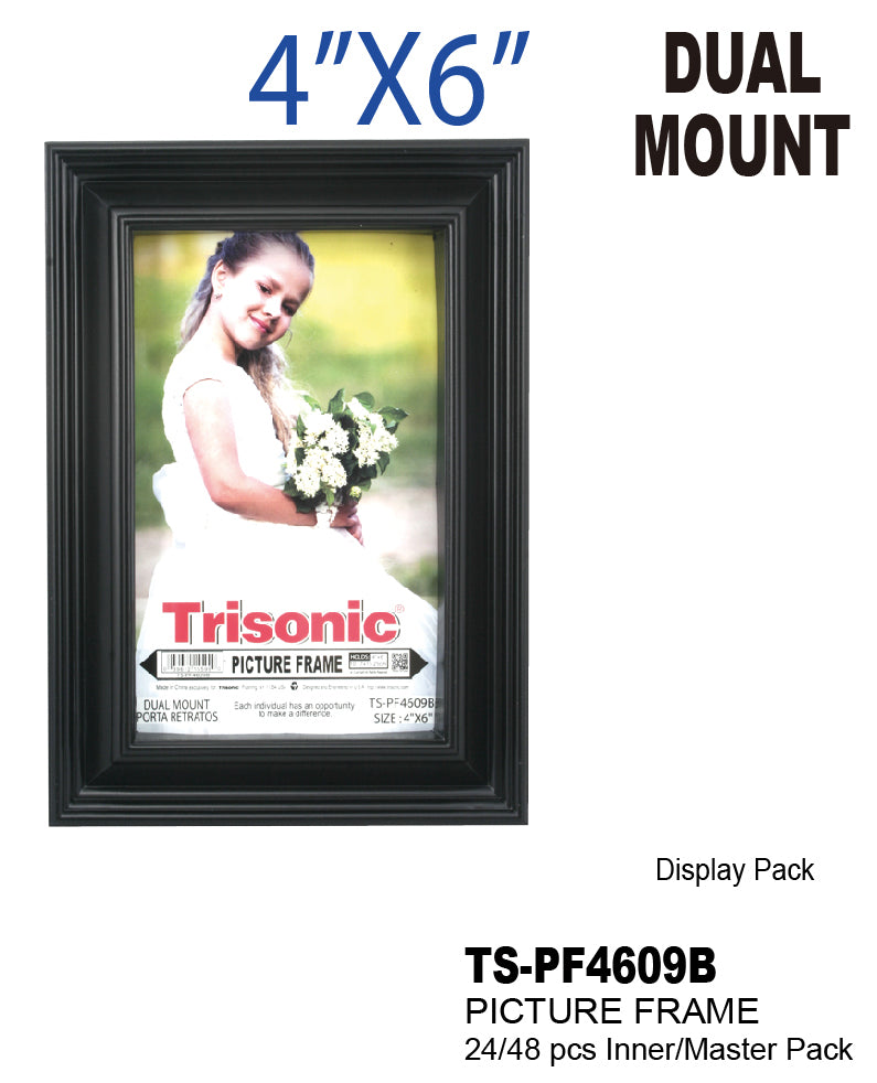 TS-PF4609B - 4x6" Black Picture Frames — Trisonic Wholesale Supplier